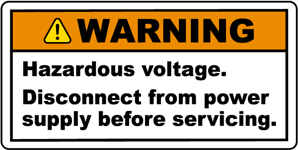 Hazardous Voltage Labels – Veteran Safety Solutions