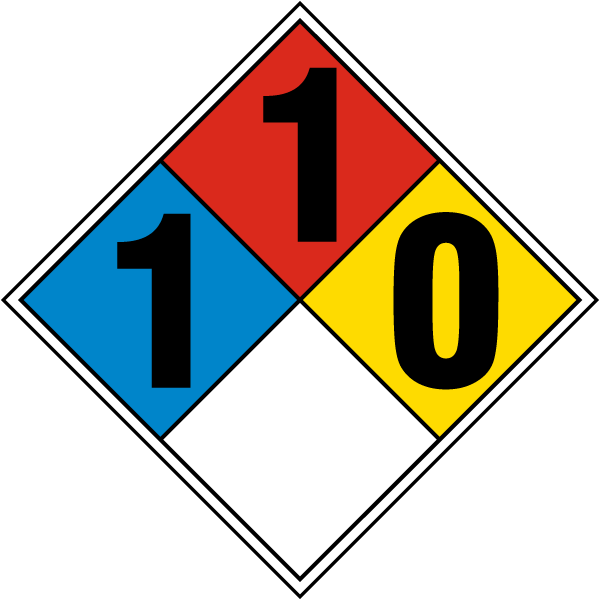 Nfpa 704 Diamond W Symbol