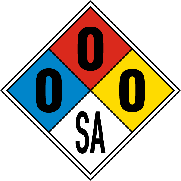 NFPA Diamond 0-0-0-SA Use for Nitrogen – Veteran Safety Solutions