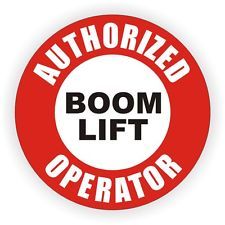 Authorized Boom Lift Operator Hard Hat Sticker – Veteran Safety Solutions