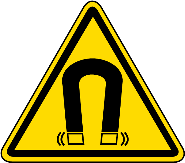 Magnetic Field Hazard Label (ISO) – Veteran Safety Solutions