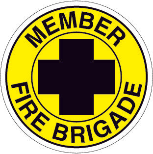 Member Fire Brigade Hard Hat Sticker – Veteran Safety Solutions