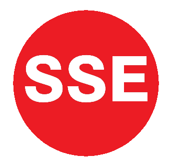 Short Service Employee (SSE ) Hard Hat Sticker ( White on Red ...