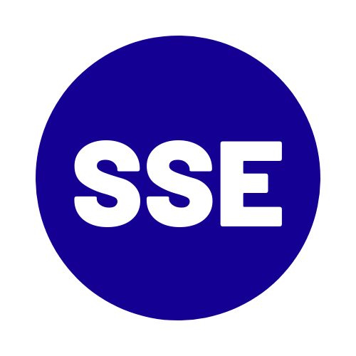 SSE (Short Service Employee) Hard Hat Sticker ( White on Blue ...