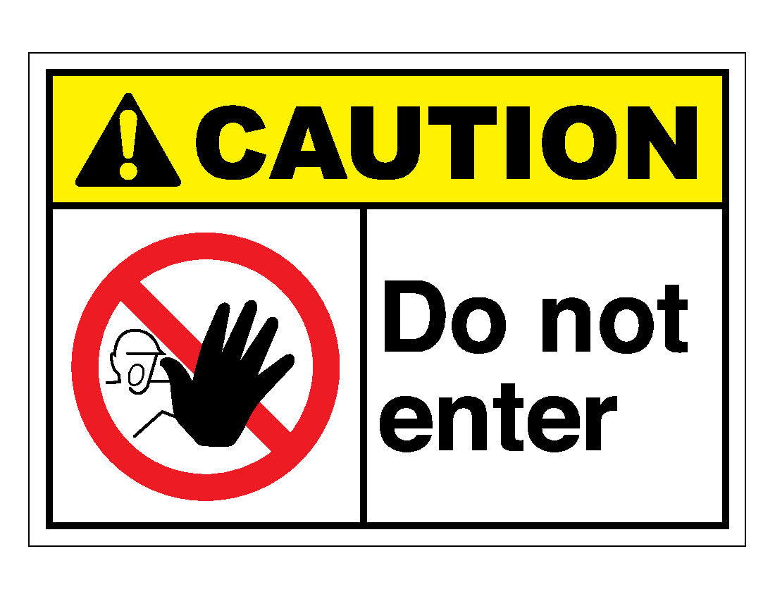 Do Not Enter Sign Stop Do Not Enter Plastic Sign