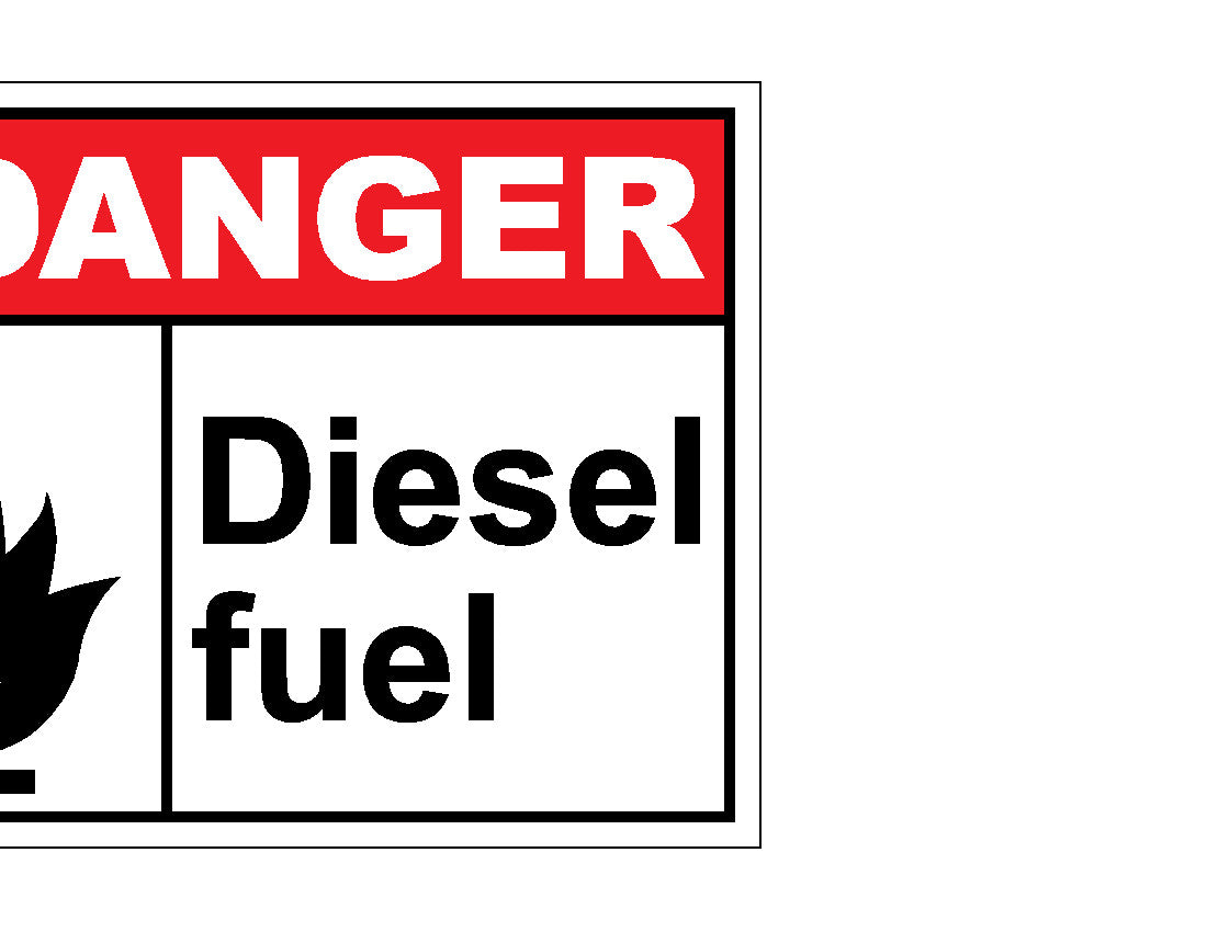 Danger Diesel Fuel Sign – Veteran Safety Solutions