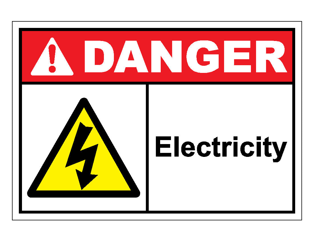 Danger Electricity Sign – Veteran Safety Solutions